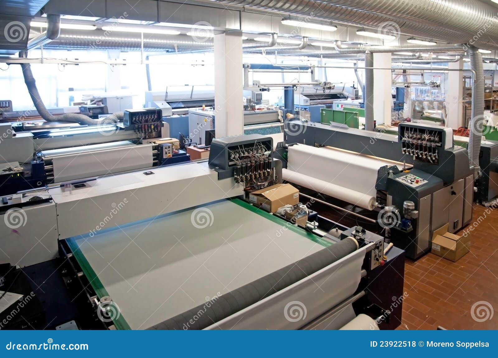 Digital-Textildrucken stockfoto. Bild von färbungen, industriell - 23922518