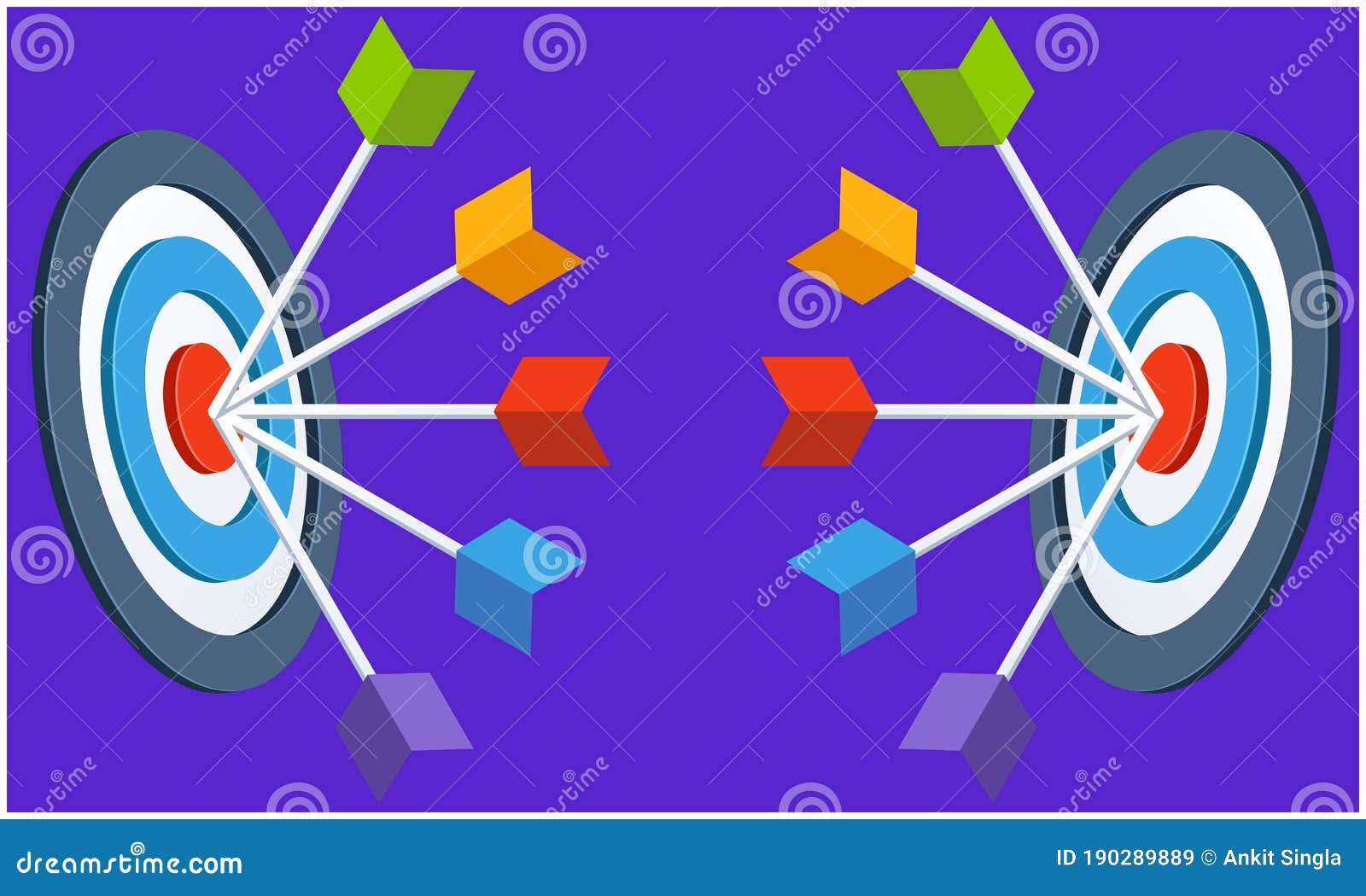 Digital Textile Design of Target on Abstract Background Stock Vector ...