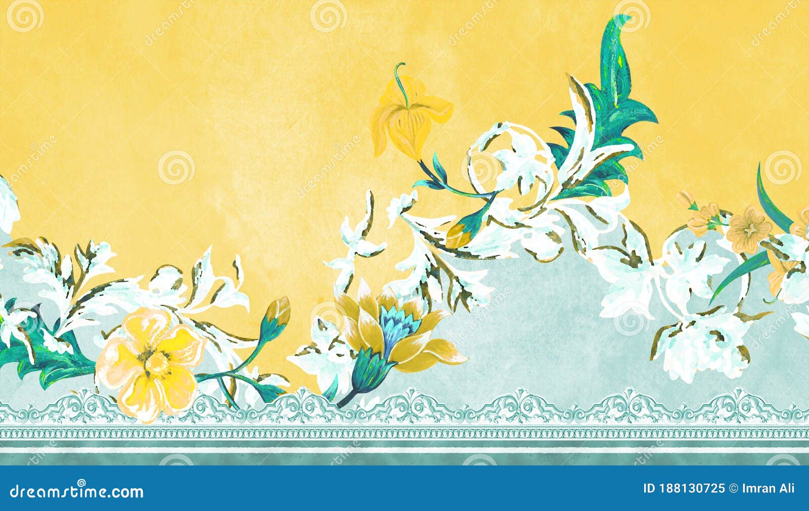 Digital Textile Design Print For Indian Traditional Textile Branding ...