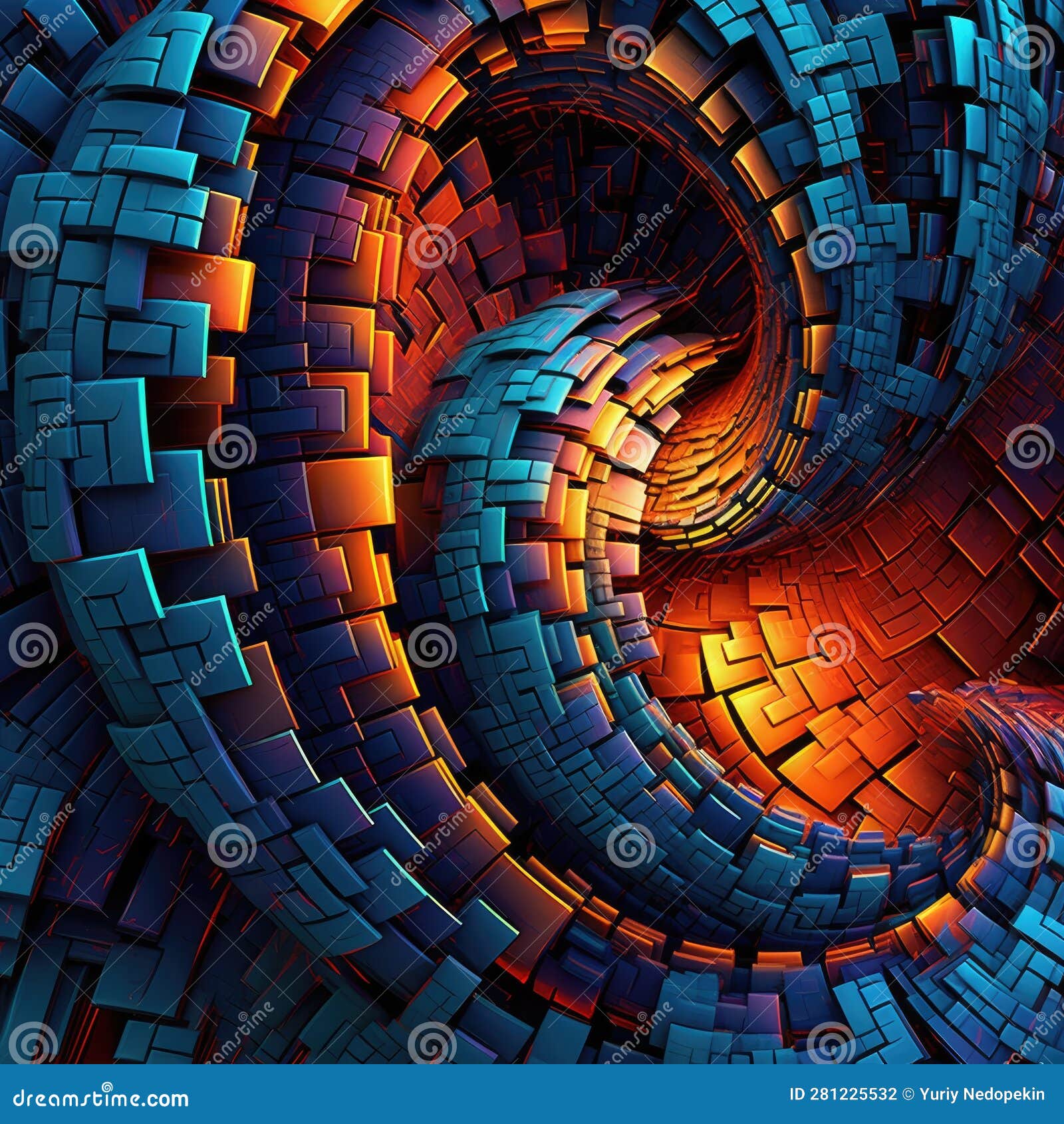 Fusion of Geometric Shapes, Metallic Surfaces, and Illuminated Lines ...