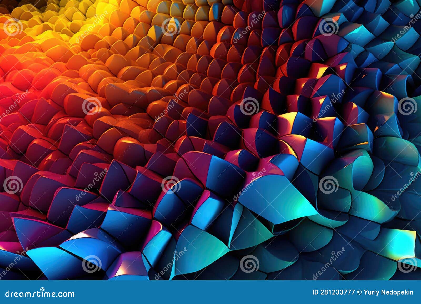 Fusion of Geometric Shapes, Metallic Surfaces, and Illuminated Lines ...