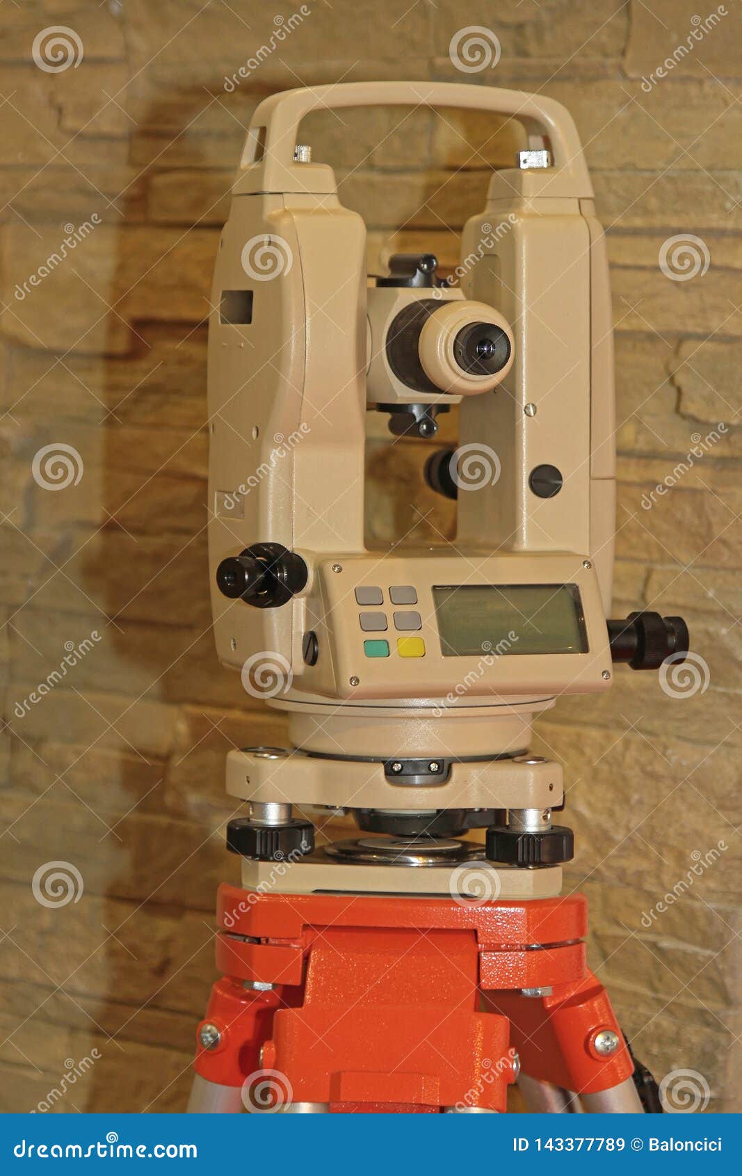 Digital Theodolite stock image. Image of precision, device - 143377789