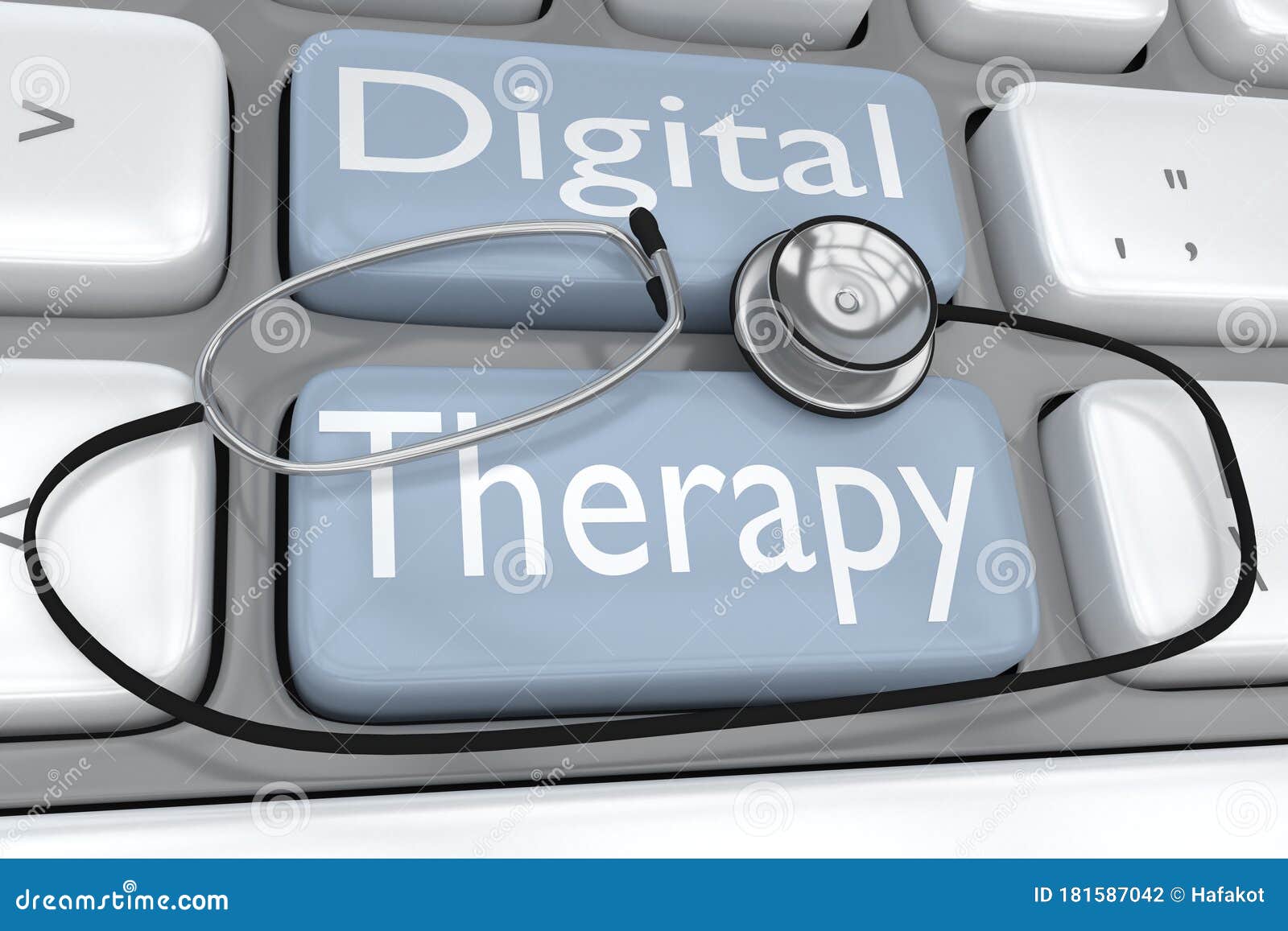 Digital Therapy concept stock illustration. Illustration of research ...