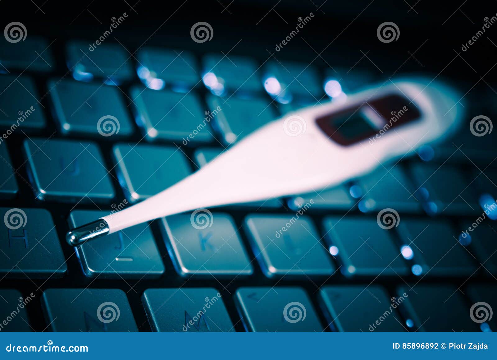 Digital Thermometer stock photo. Image of digital, care - 85896892