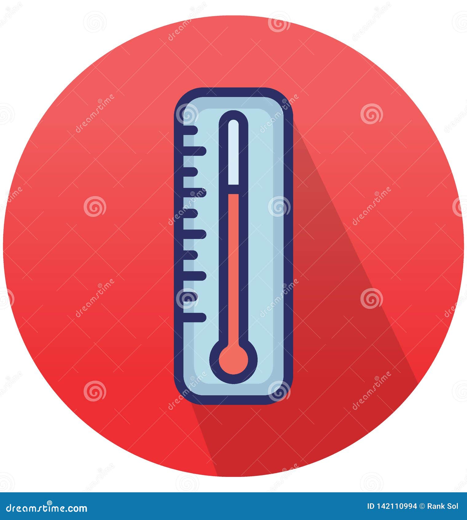 Digital Thermometer Isolated Vector Icon that Can Easily Modify or Edit ...