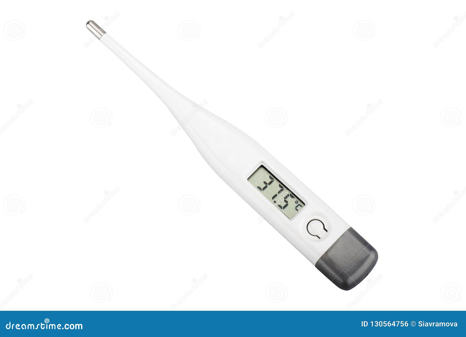Digital Thermometer Isolated on White Background Stock Photo - Image of ...