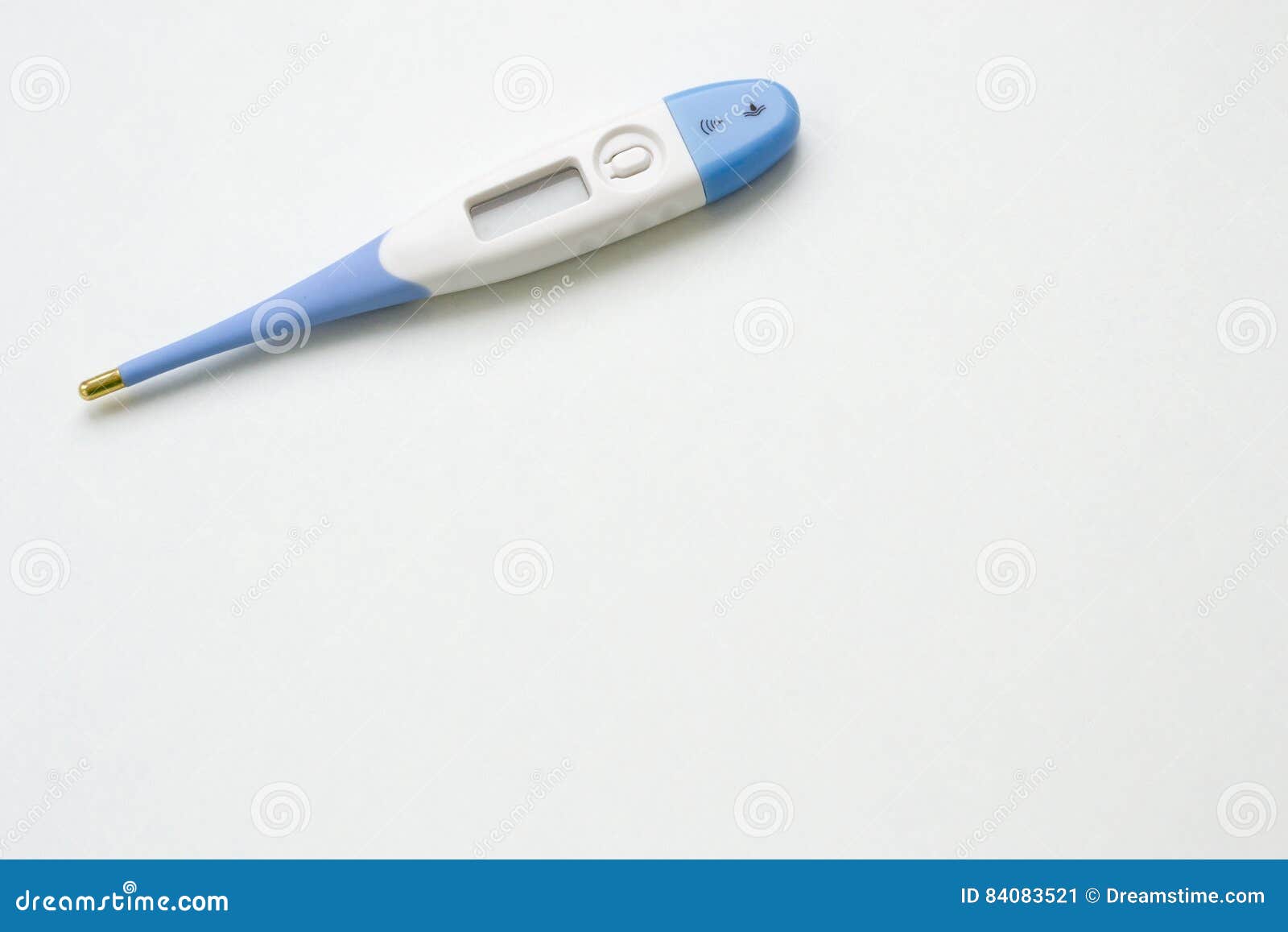 Digital Thermometer Isolated On A White Background Stock Image - Image ...