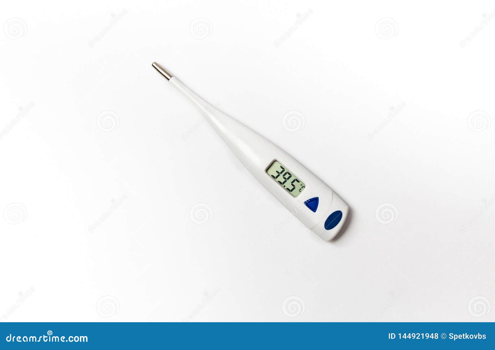 Digital Thermometer,white Background,grades C,high Stock Photo - Image ...