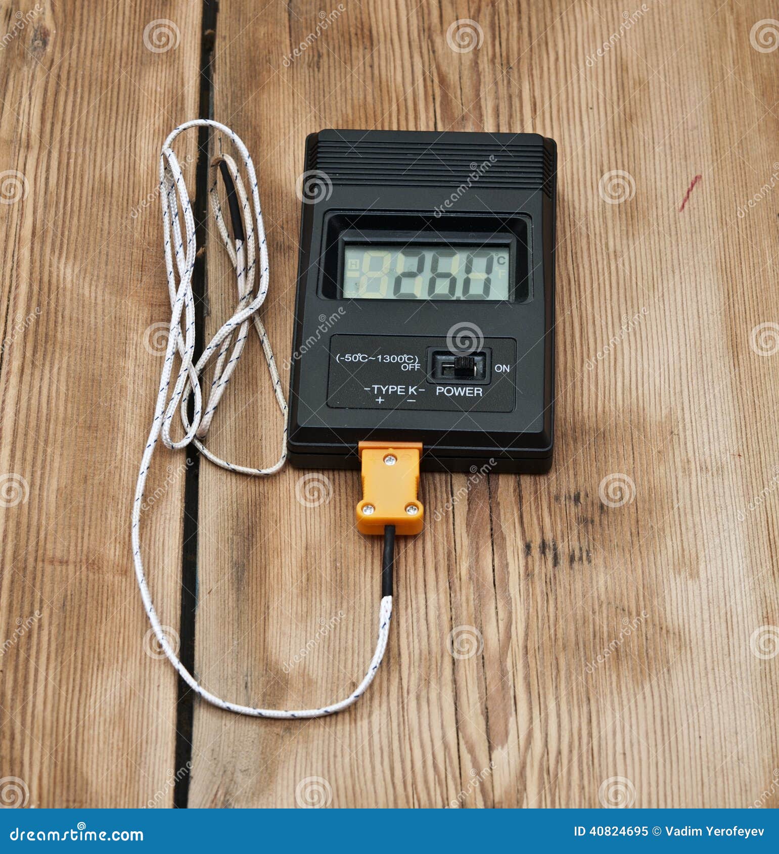 Digital thermometer stock image. Image of oven, tool - 40824695