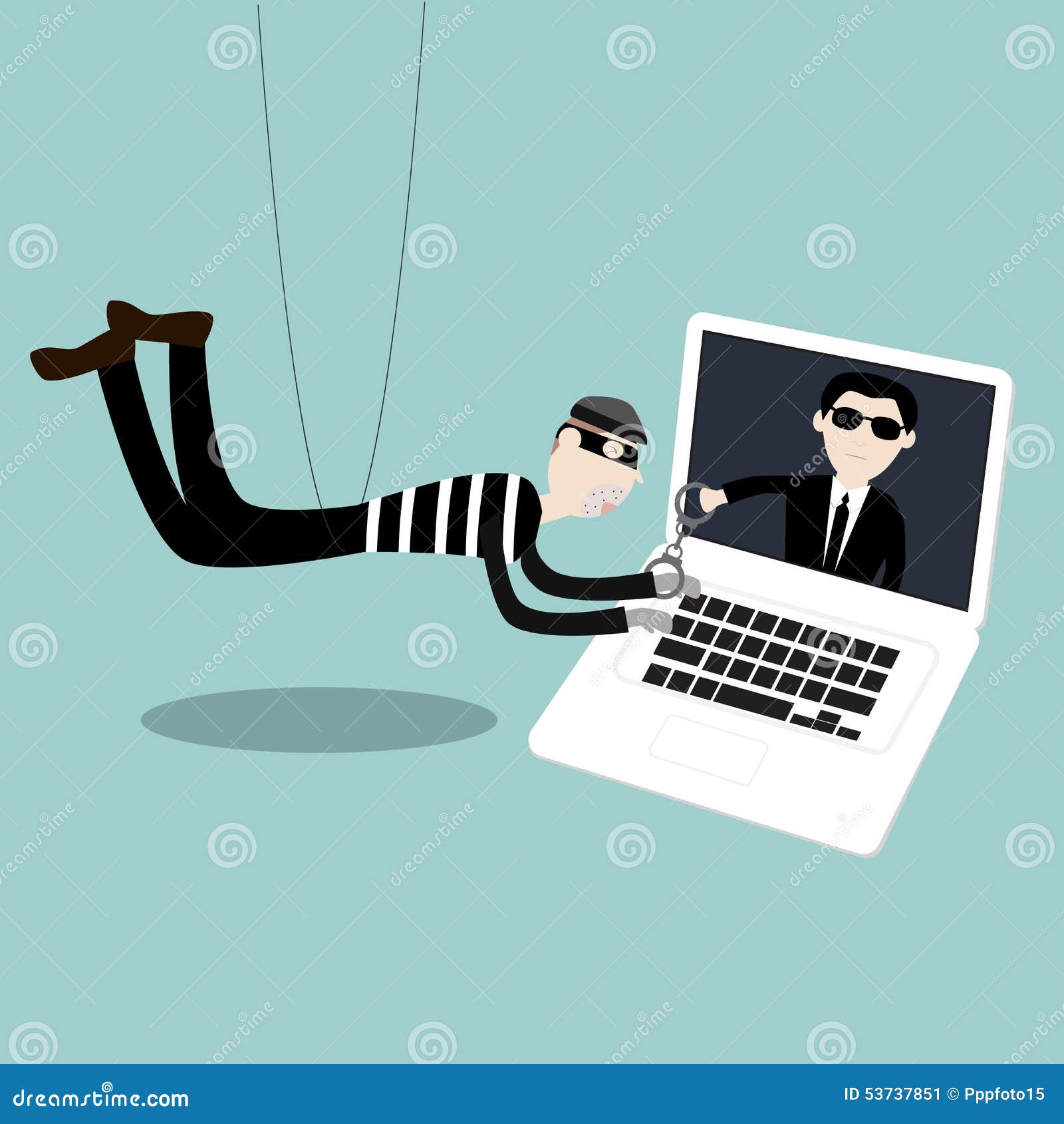 Arrested Thief Prisoner Criminal Hands Handcuff Caught Evil Greedily ...