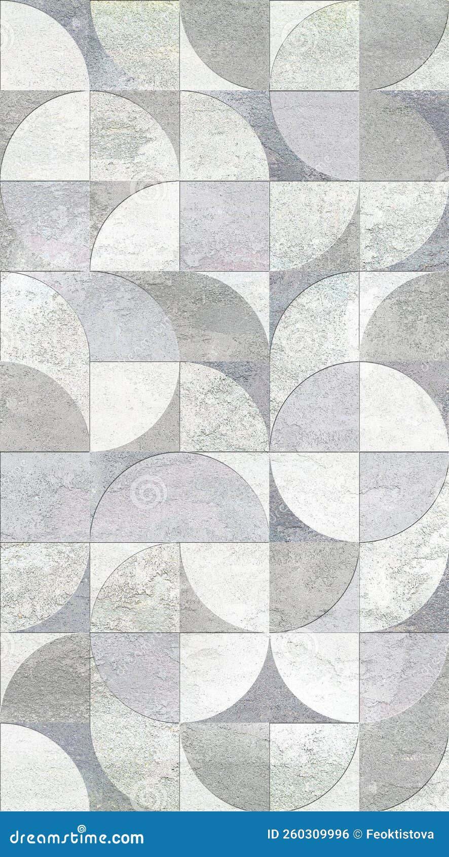 Digital Tiles Design. Abstract Damask Patchwork Pattern Stock ...