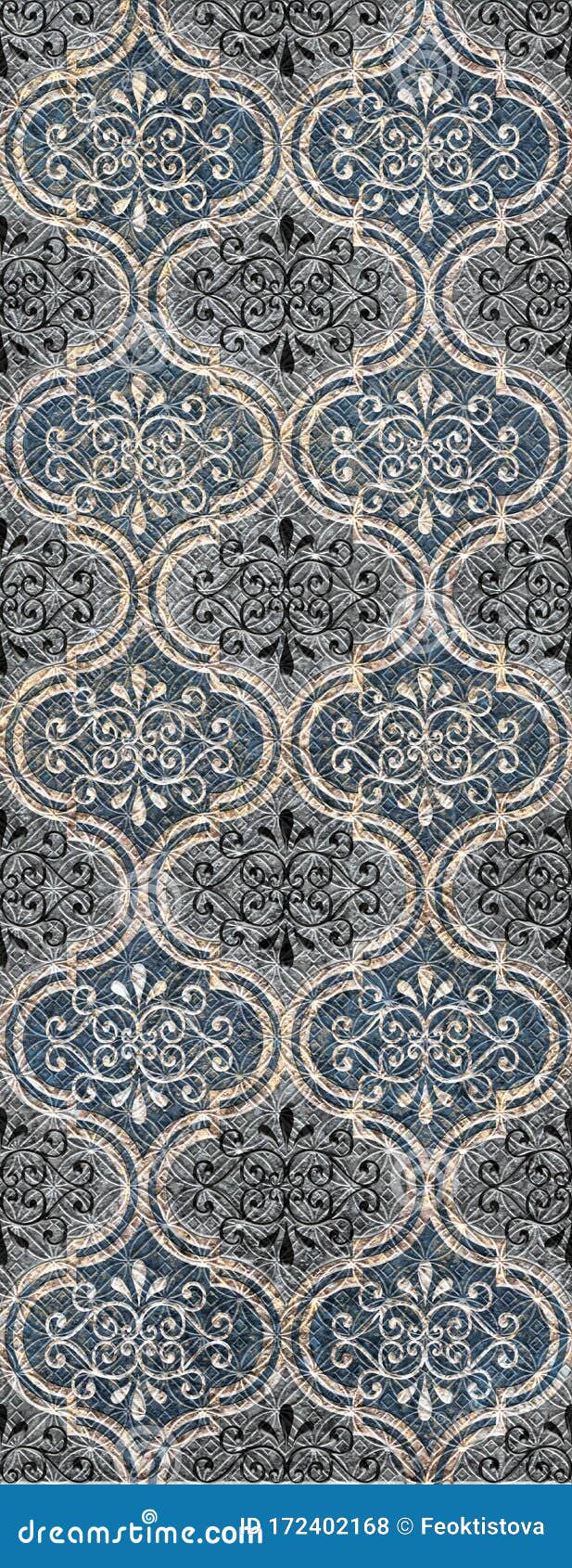 Digital Tiles Design Ceramic Wall Tiles Decoration Stock Illustration ...