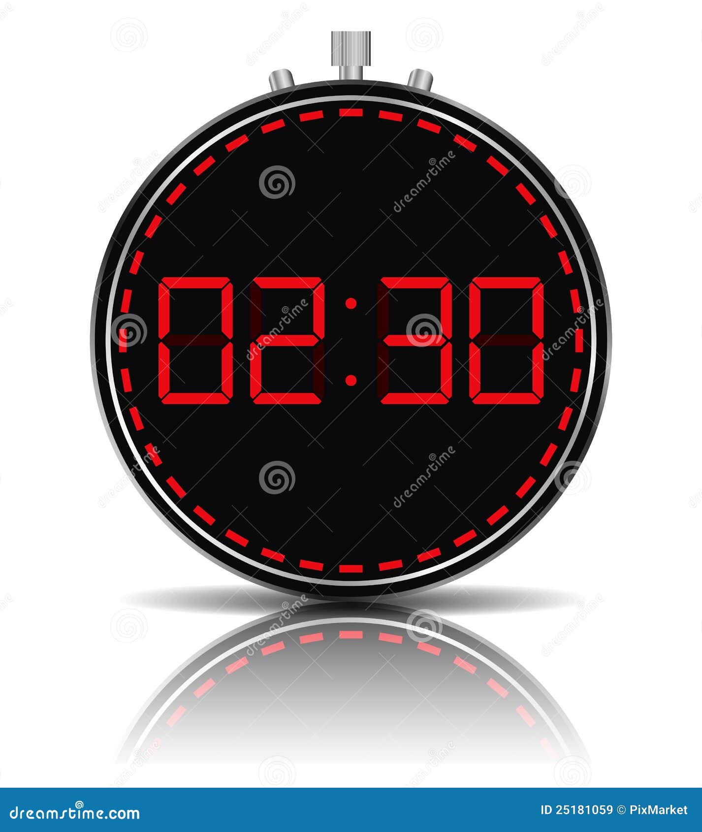 Digital Timer stock vector. Illustration of clock, speed - 25181059