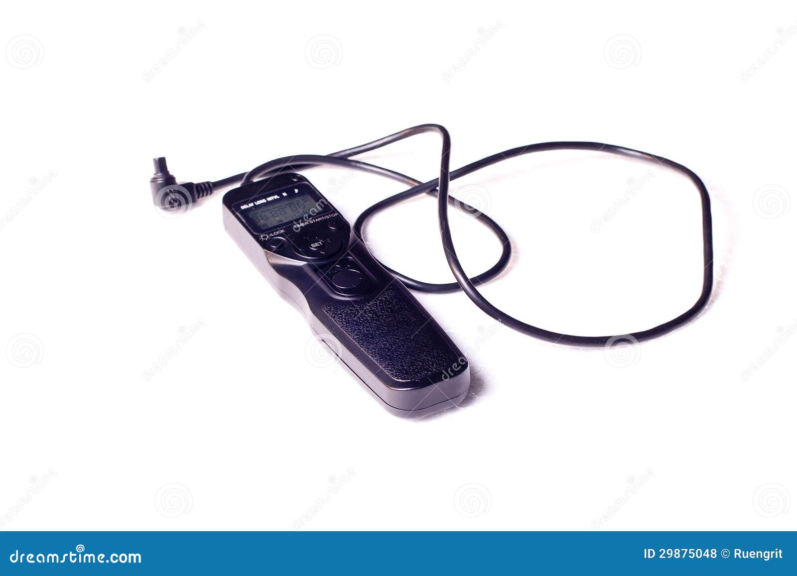 Digital Timer Remote Control. Stock Photo - Image of release, shape ...