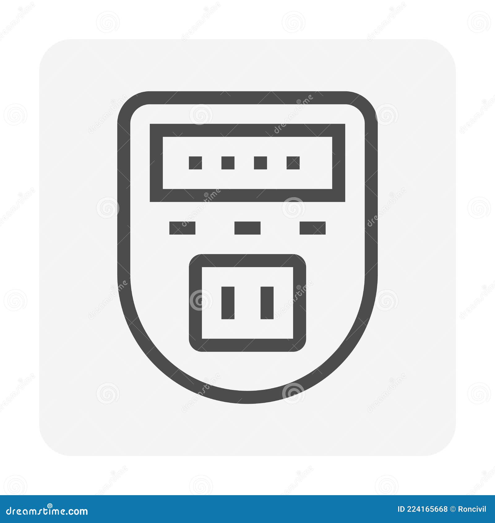 Digital Timer Switch Vector Icon Design. 48X48 Pixel Perfect and ...
