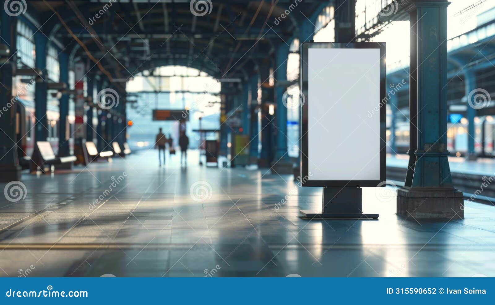 Train Station Timetable Display Mockup, Real-Time Updates, AI Created ...