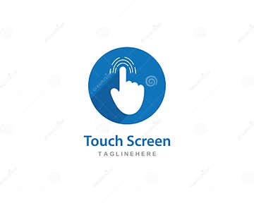 Digital Touch Screen Technology Logo Stock Vector - Illustration of ...