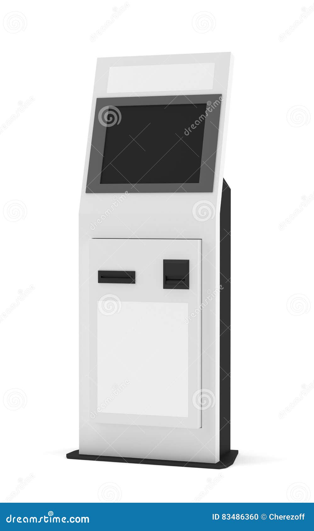 Digital Touchscreen Terminal Stock Illustration - Illustration of ...