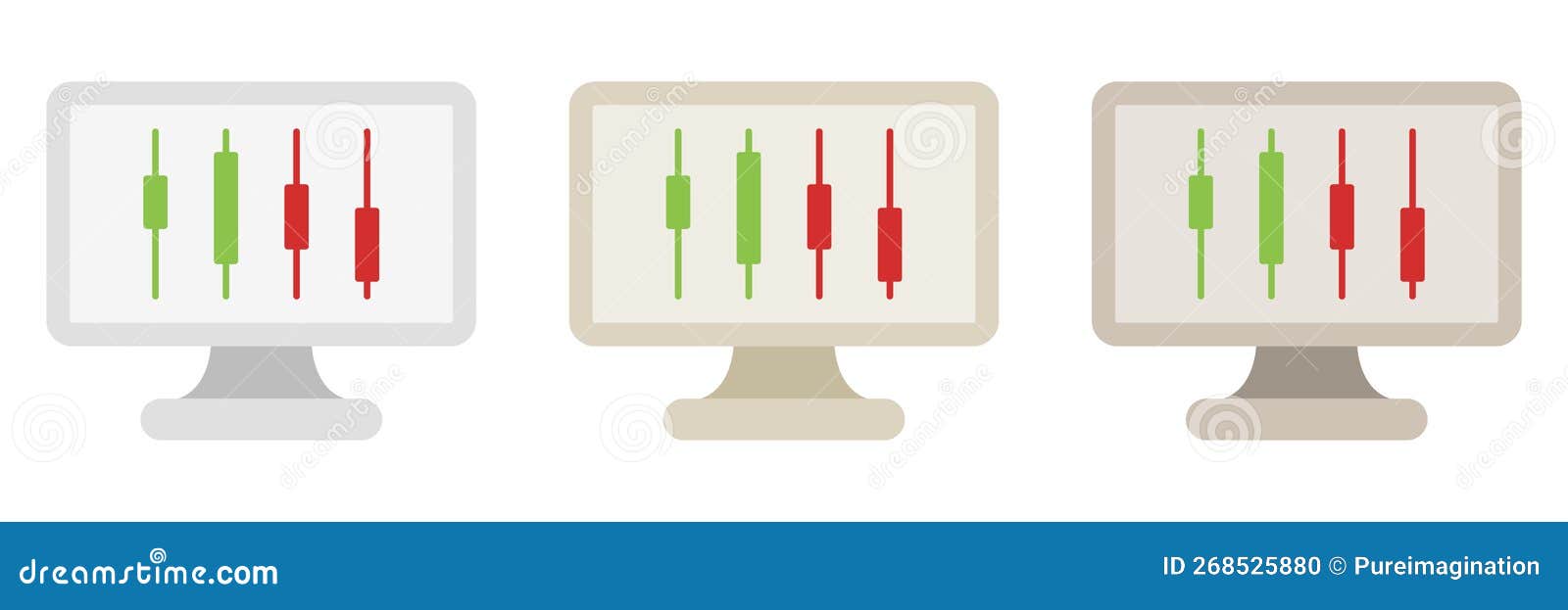 Digital Trade in Flat Style Isolated Stock Vector - Illustration of ...