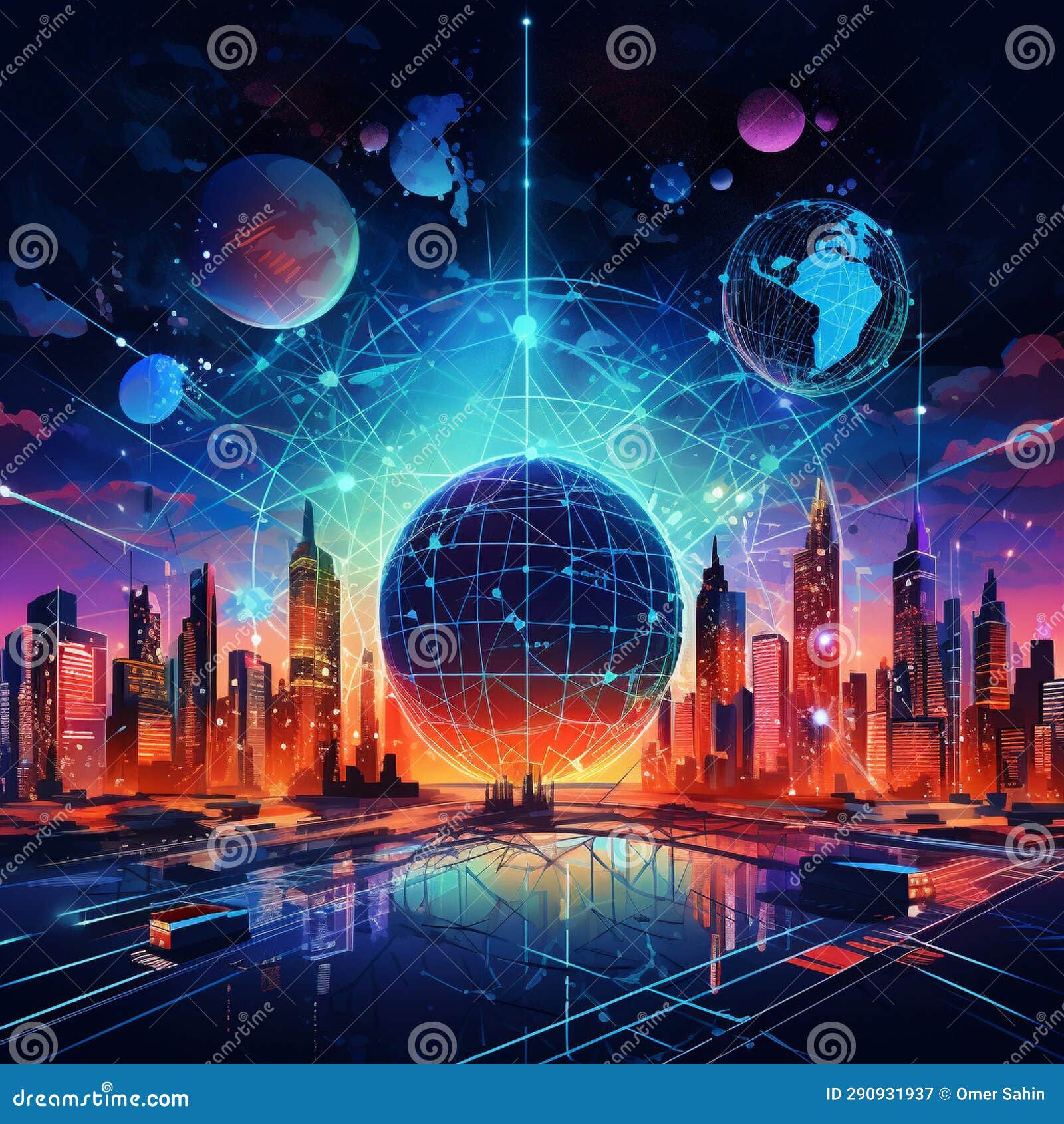 Digital Trade Network stock image. Image of innovation - 290931937