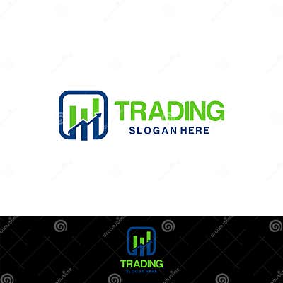 Logo Trading Charts Simple and Modern Stock Illustration - Illustration ...