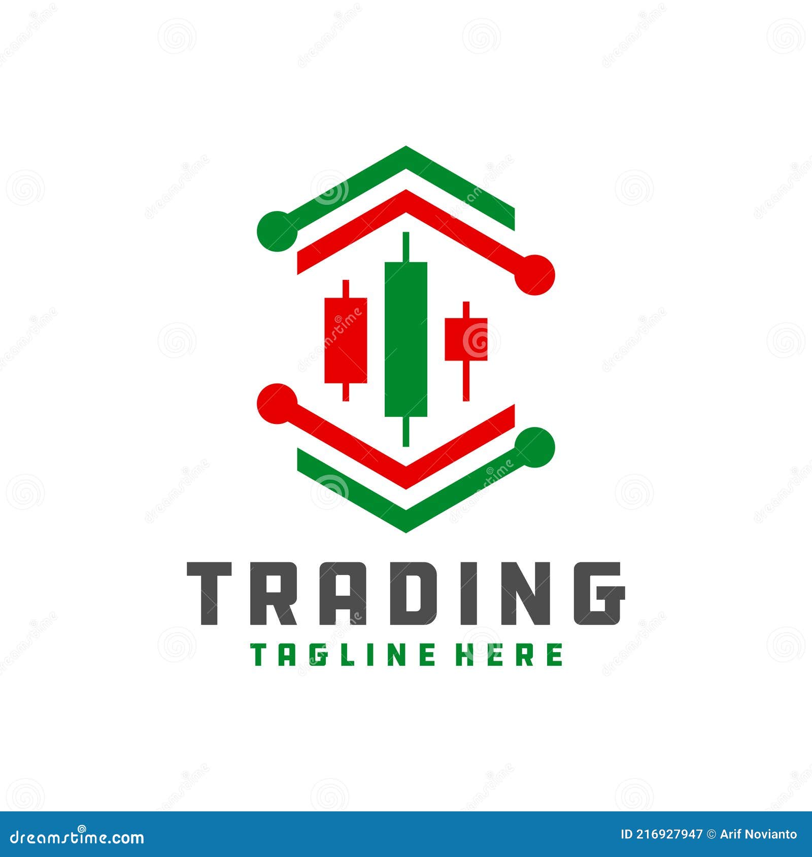Digital trading chart logo stock vector. Illustration of increase ...