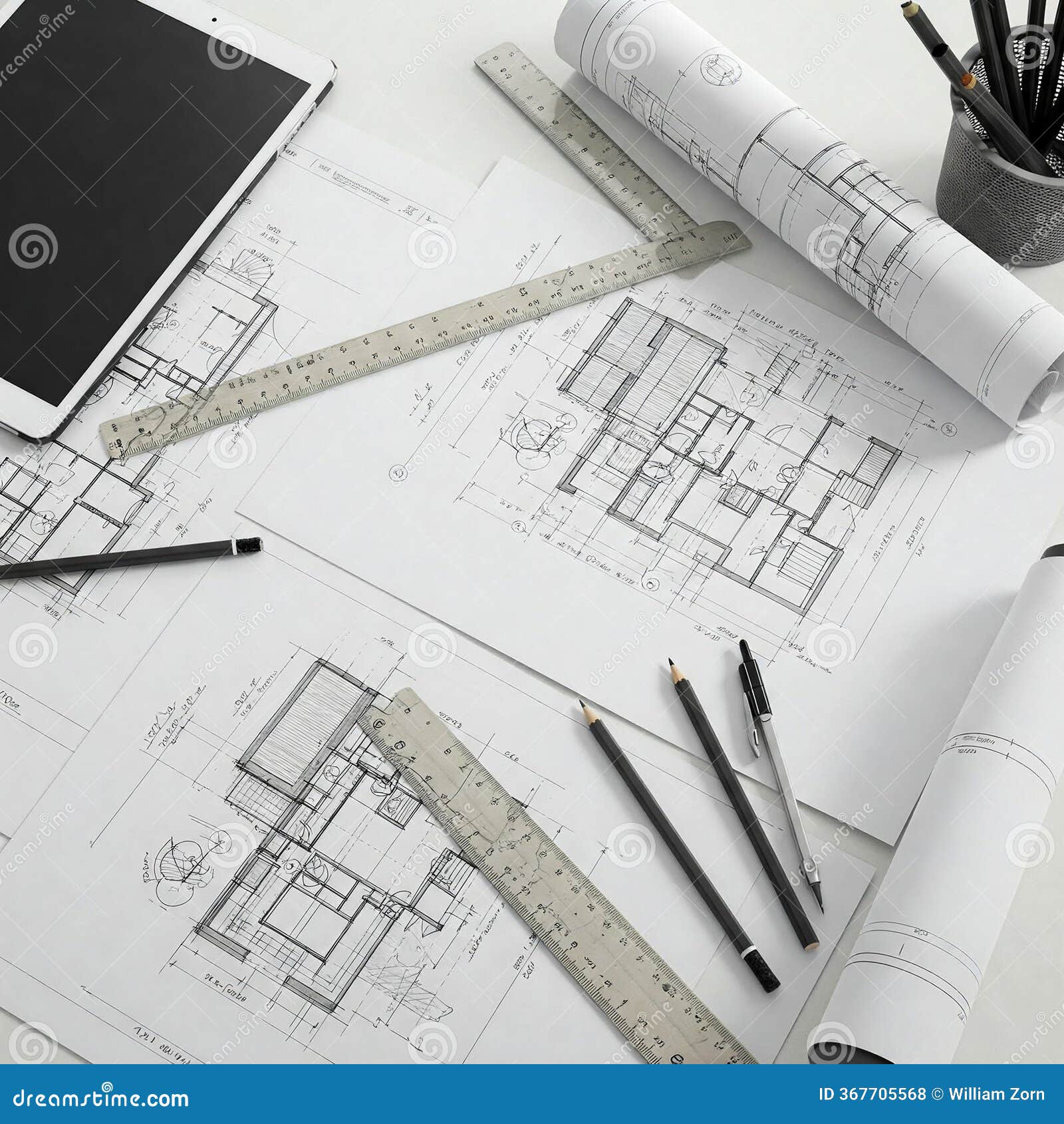 Digital Drafting Table Royalty-Free Illustration | CartoonDealer.com ...