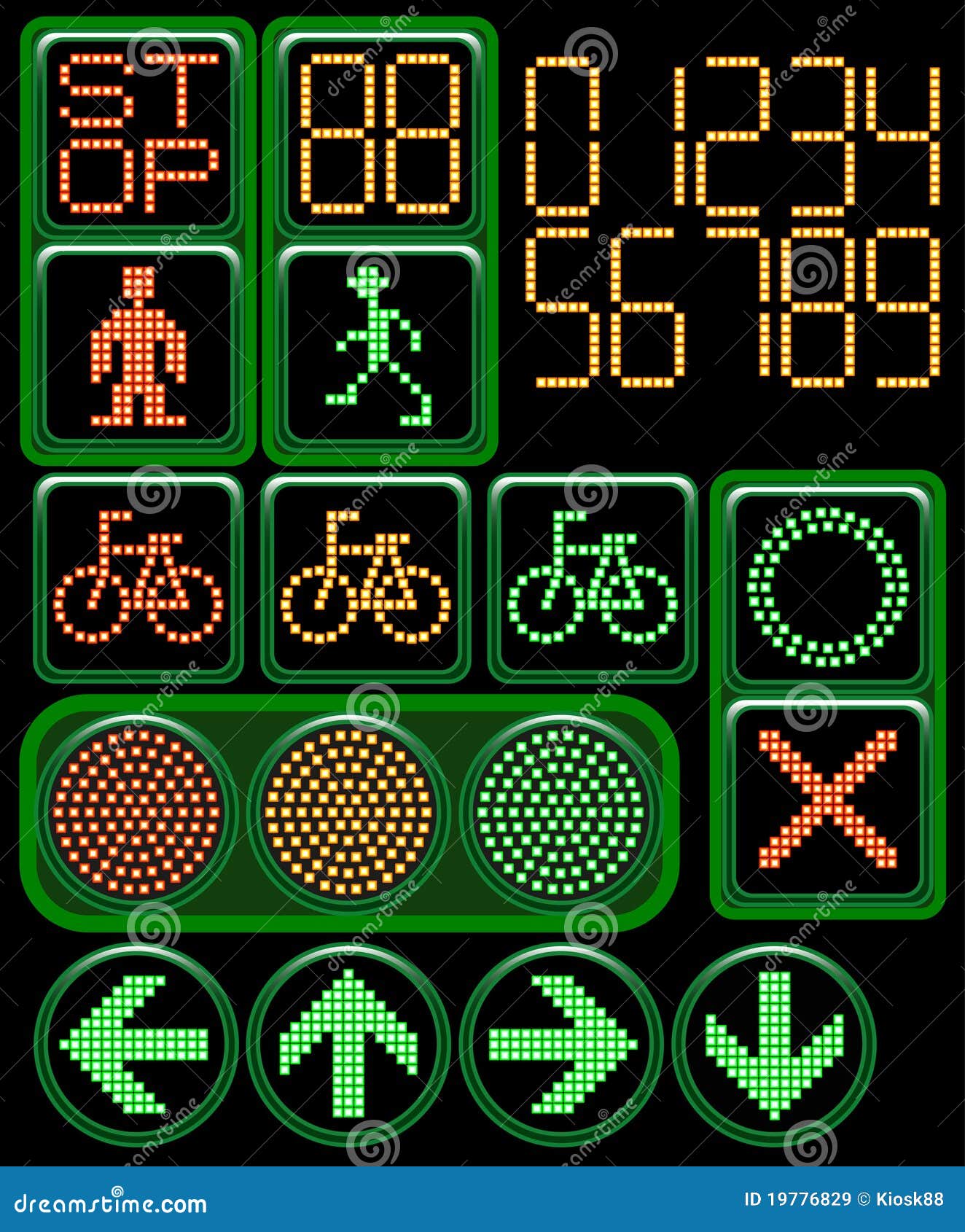 Digital Traffic Sign Royalty-Free Stock Image | CartoonDealer.com #21869212