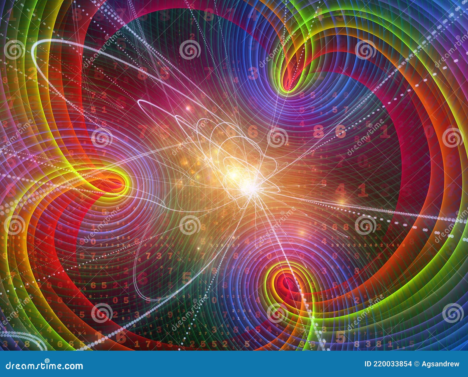 Digital Trails stock illustration. Illustration of technology - 220033854