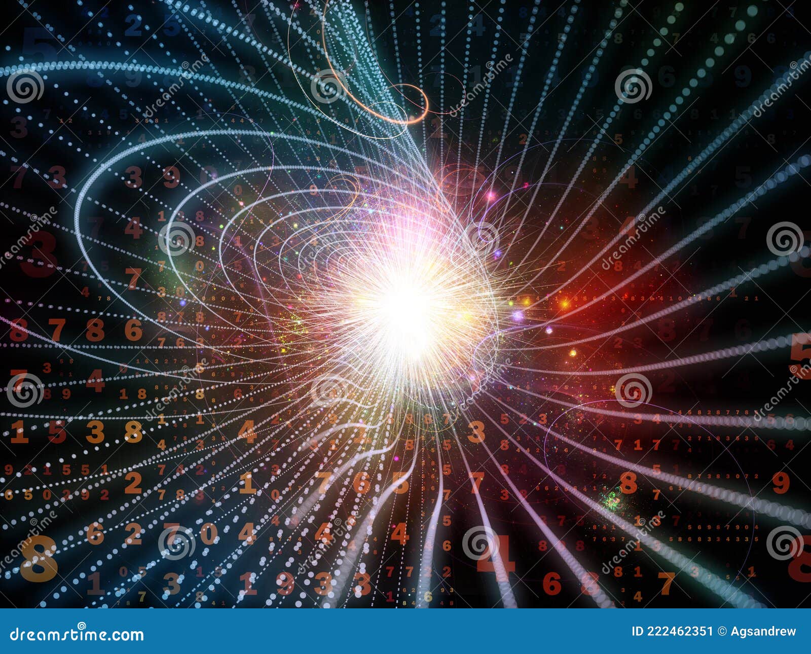 Digital Trails stock illustration. Illustration of education - 222462351