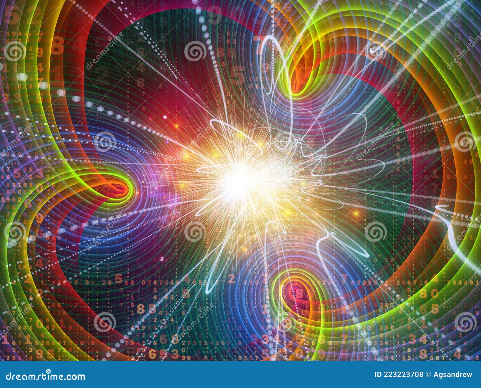 Digital Trails stock illustration. Illustration of technology - 223223708