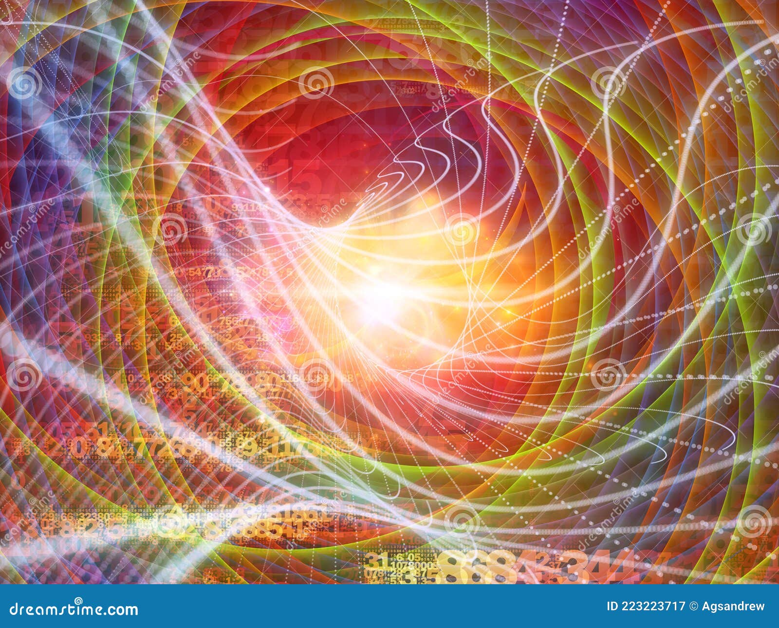 Digital Trails stock illustration. Illustration of math - 223223717