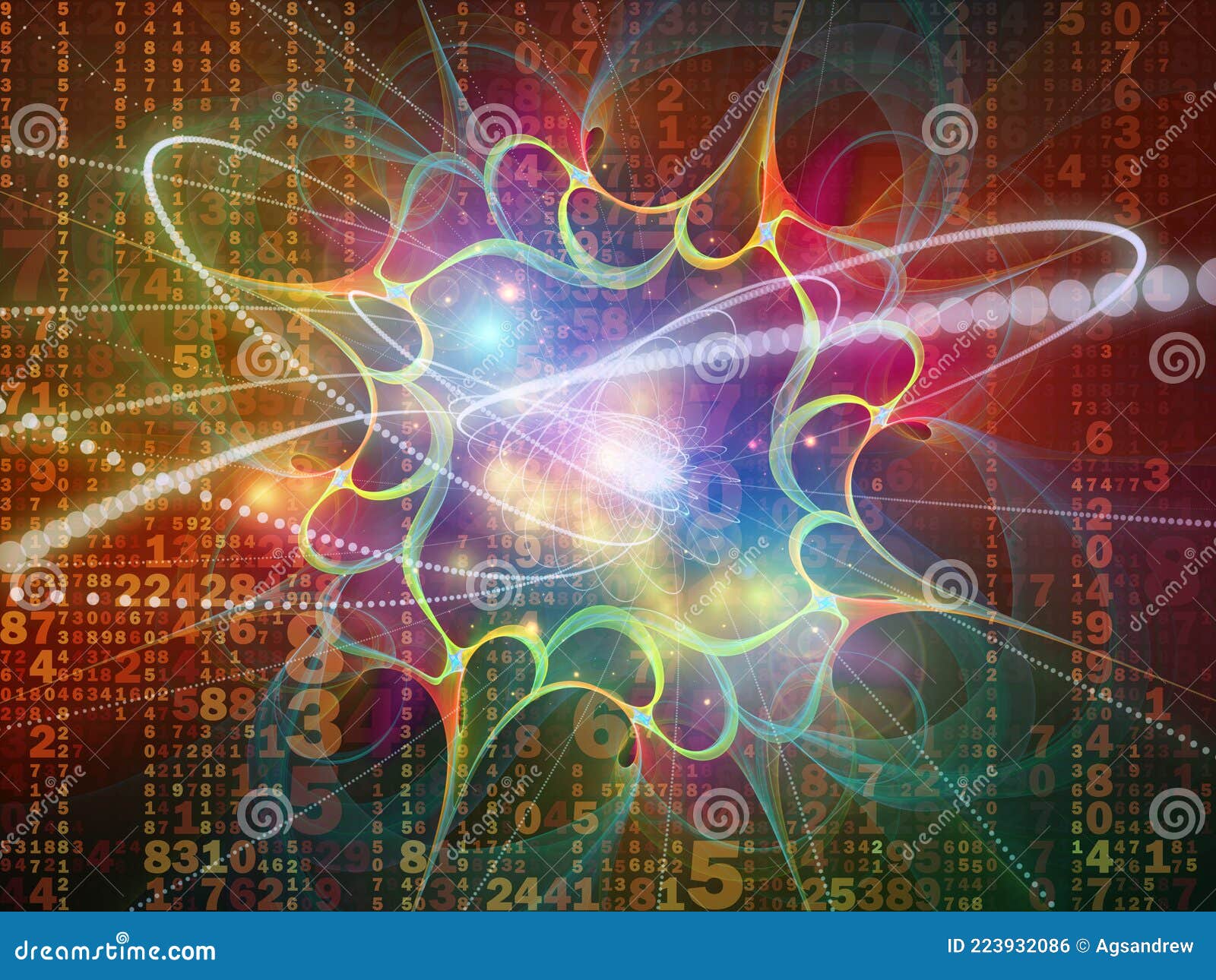 Digital Trails stock illustration. Illustration of dimensional - 223932086