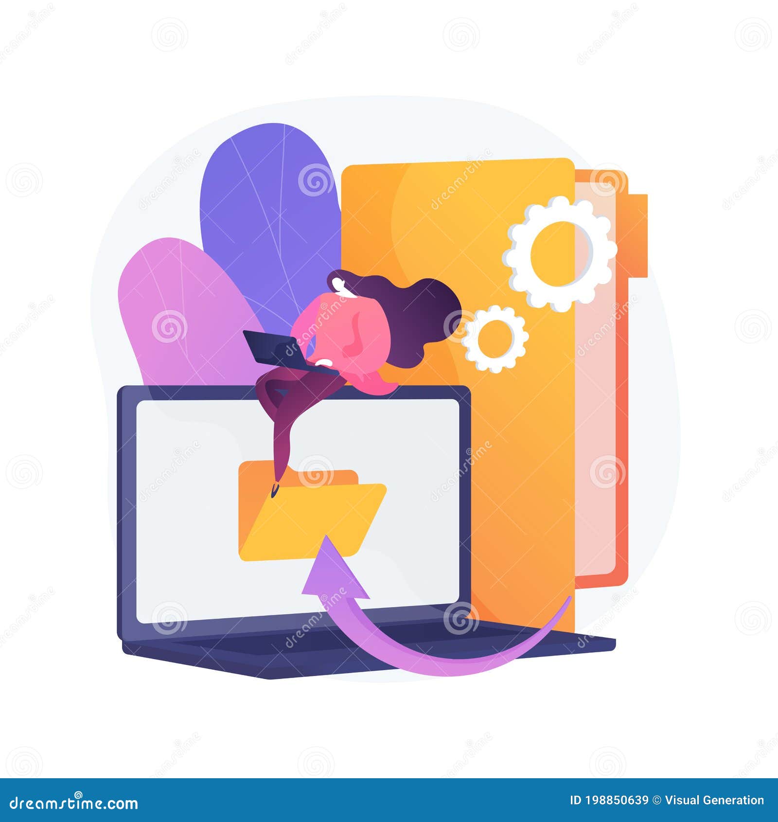 Digital Transformation Abstract Concept Vector Illustration. Stock ...