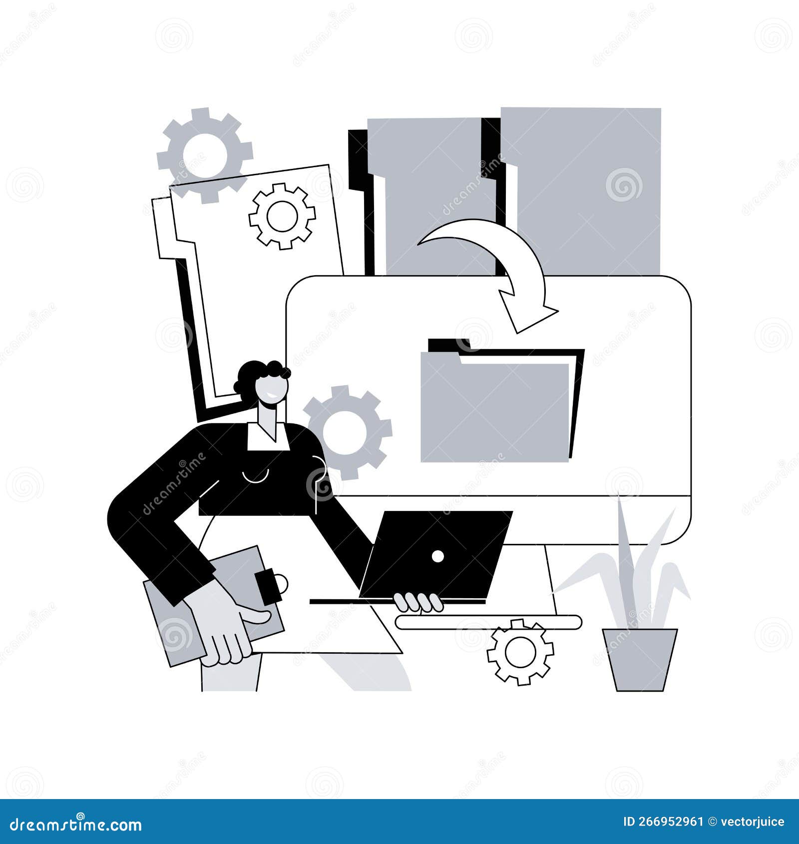 Digital Transformation Abstract Concept Vector Illustration Stock ...