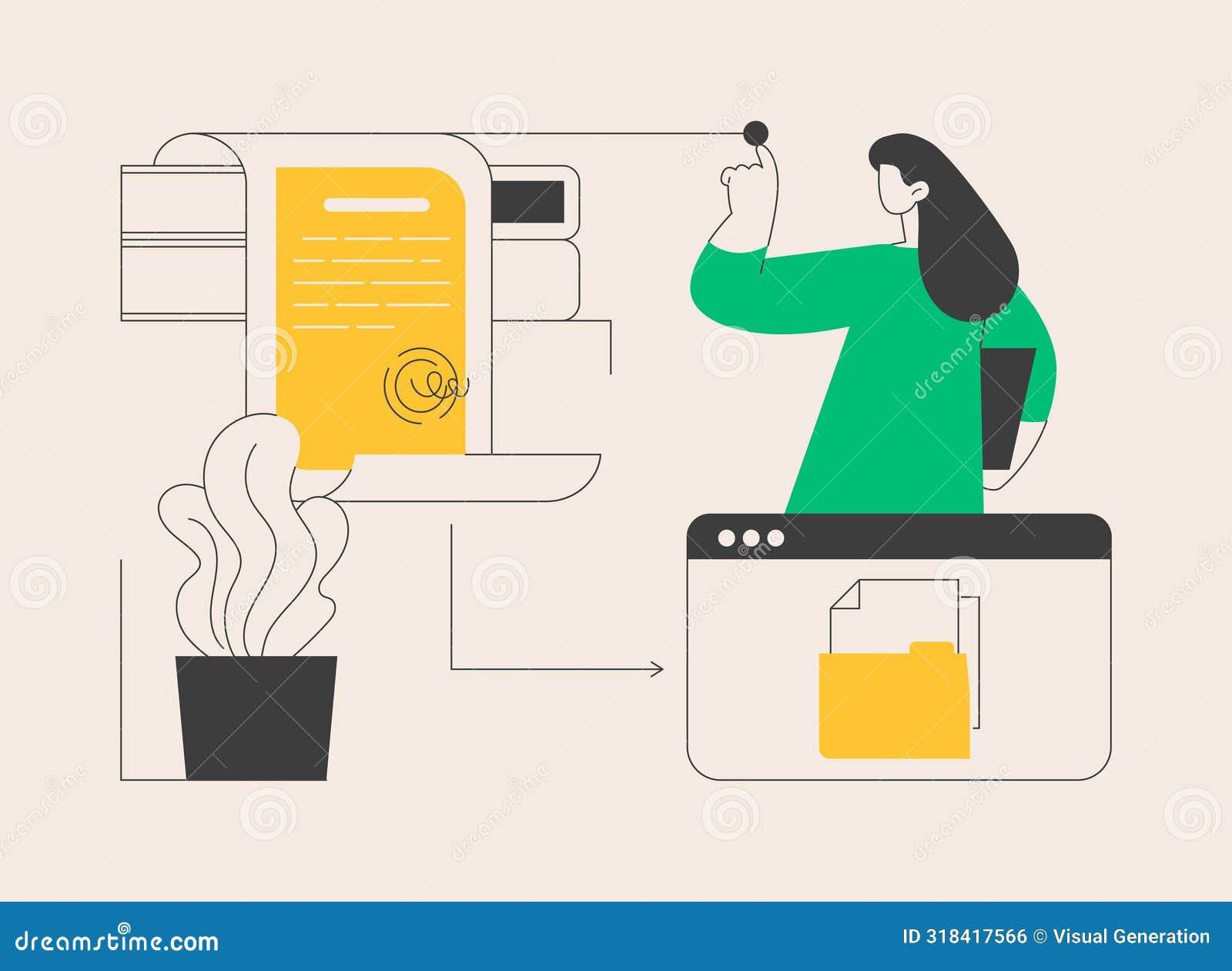 Digital Transformation Abstract Concept Vector Illustration. Stock ...