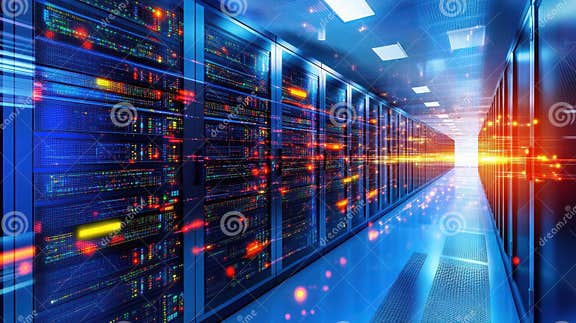 Digital Transformation with Advanced Infrastructure Stock Image - Image ...