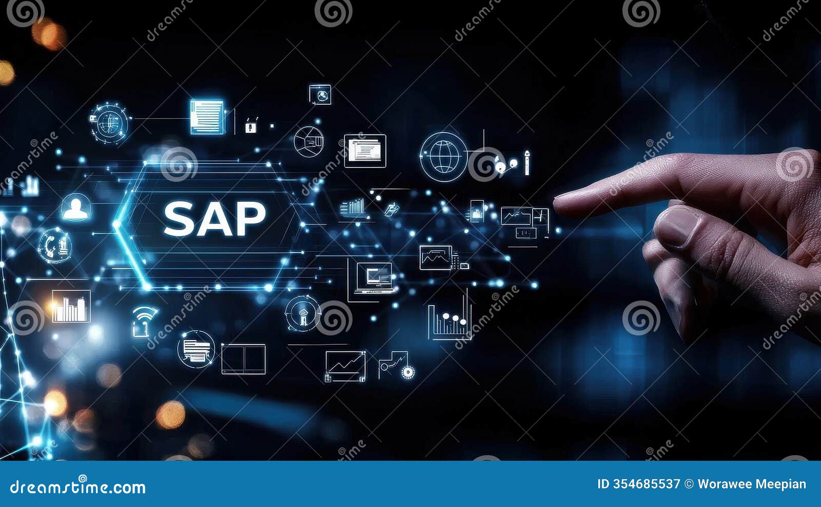 Digital Transformation in Business Virtual Environment Infographic ...