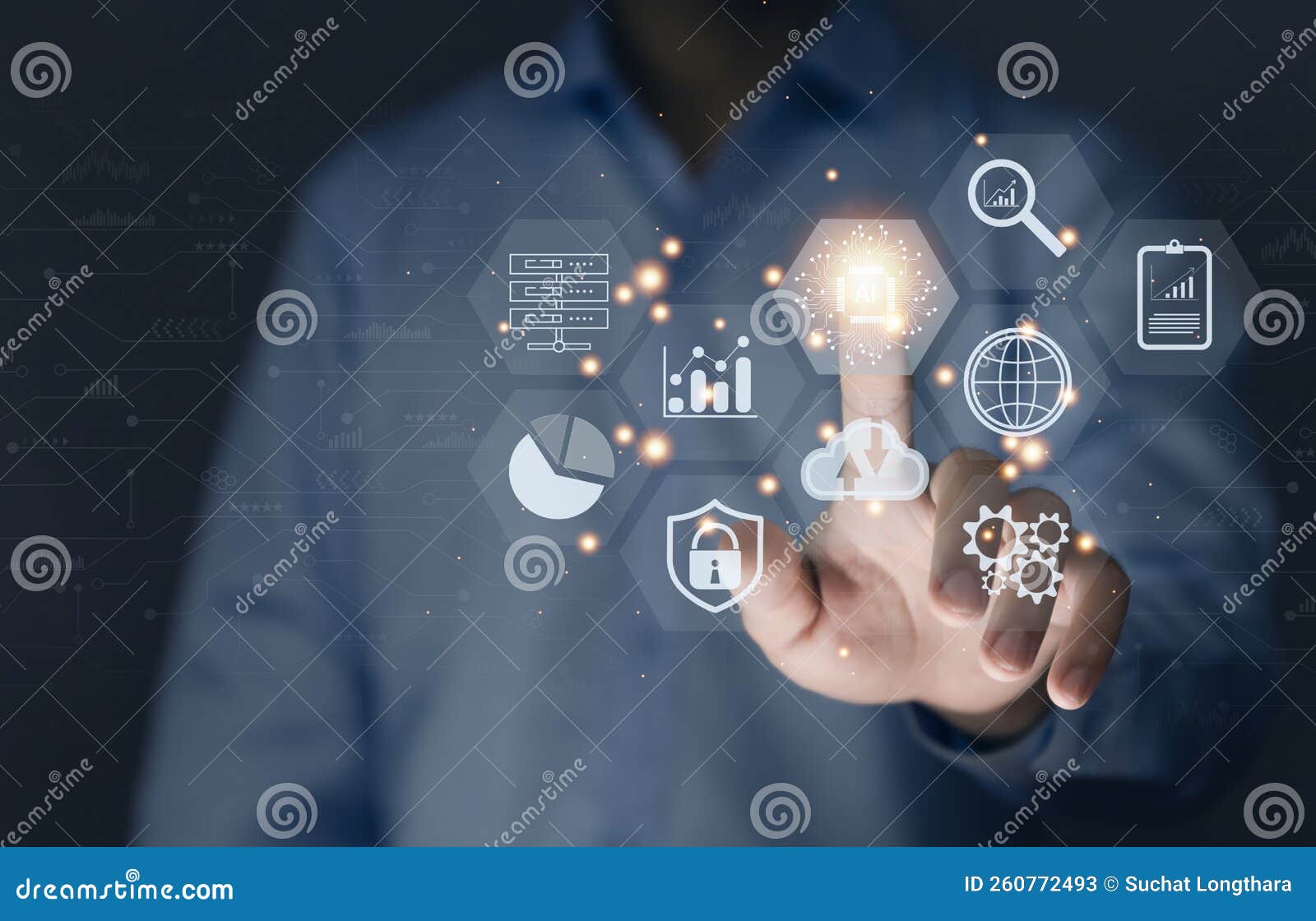 Digital Transformation Change Management Big Data Cloud Technology ...