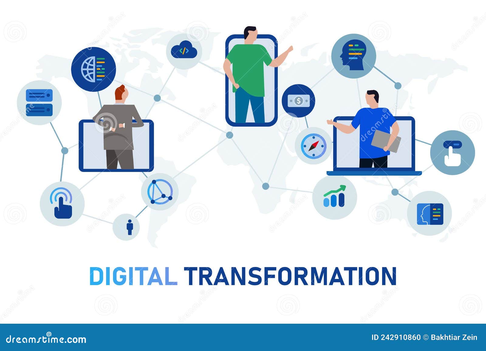 Digital Transformation Company Corporate Business Change Future Era ...