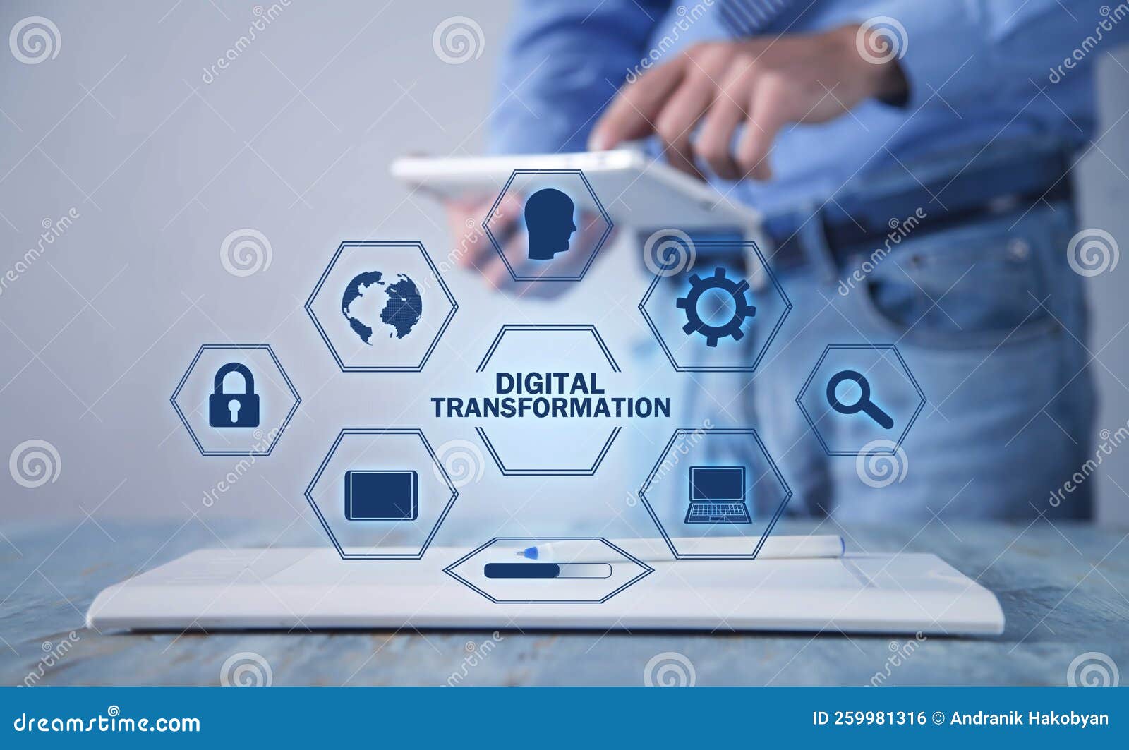 Digital Transformation Concept.Business. Innovation Stock Photo - Image ...