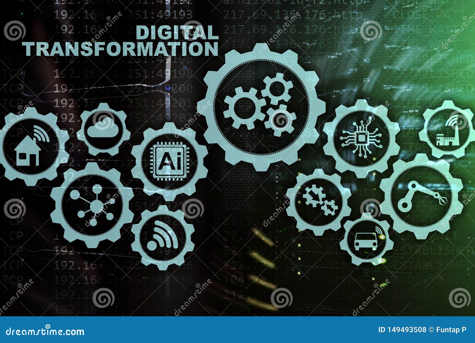 Digital Transformation Concept of Digitalization of Technology Business ...