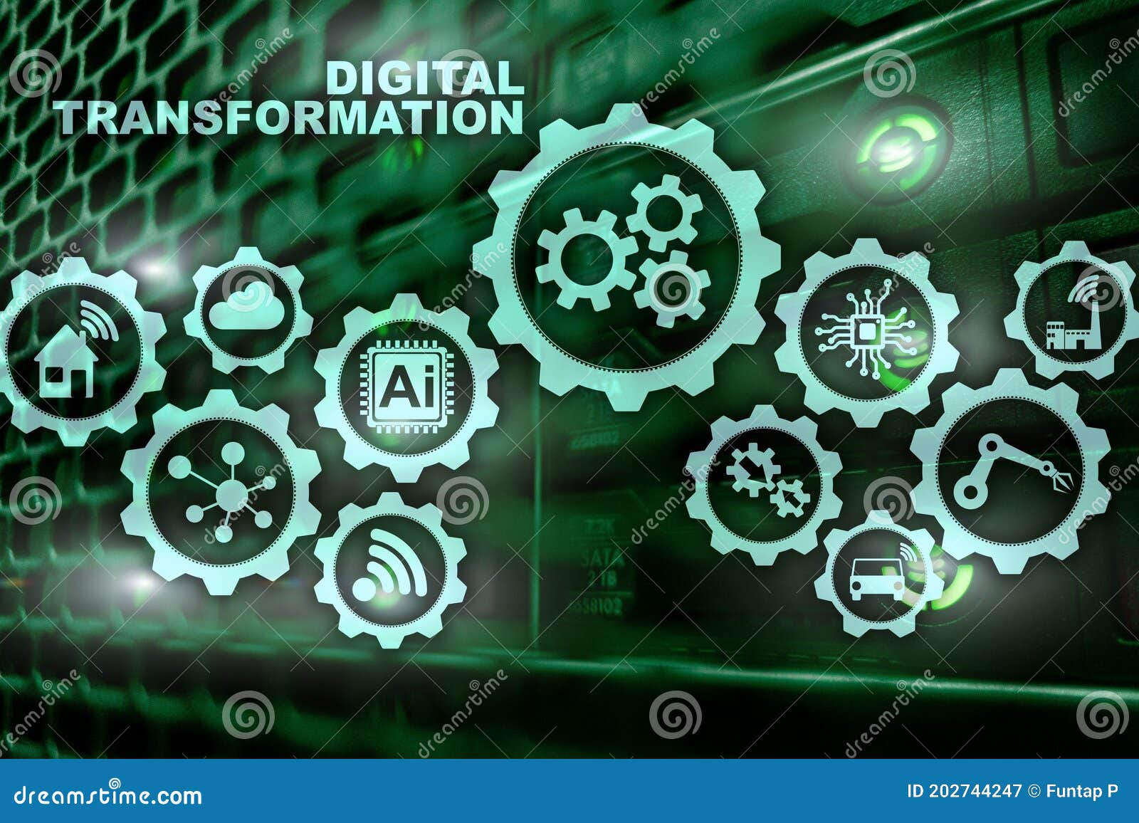 Digital Transformation Concept of Digitalization of Technology Business ...