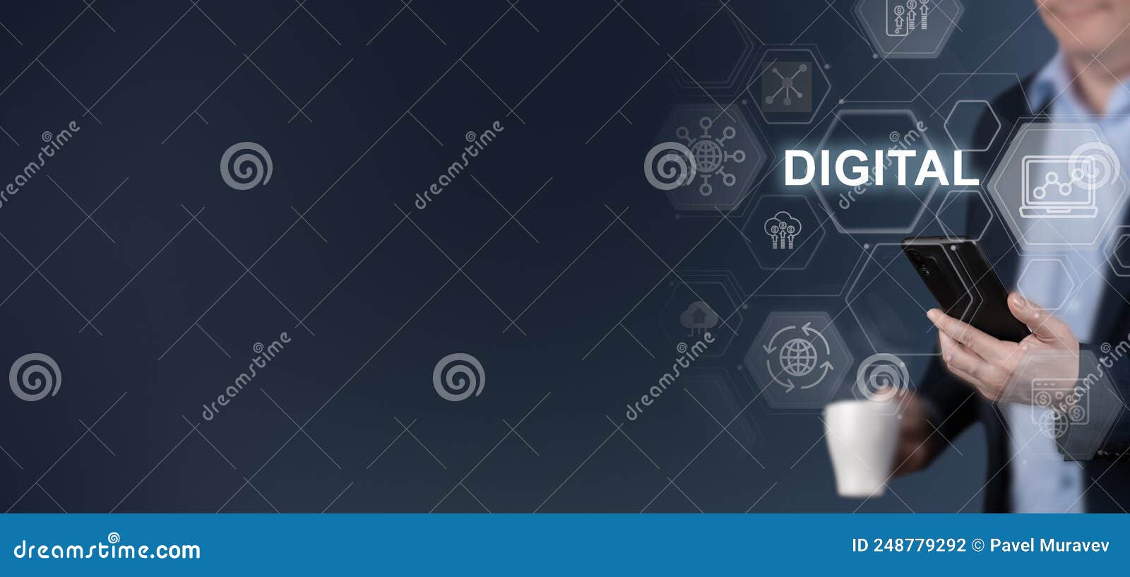 Digital Transformation Concept of Digitalization of Technology Business ...