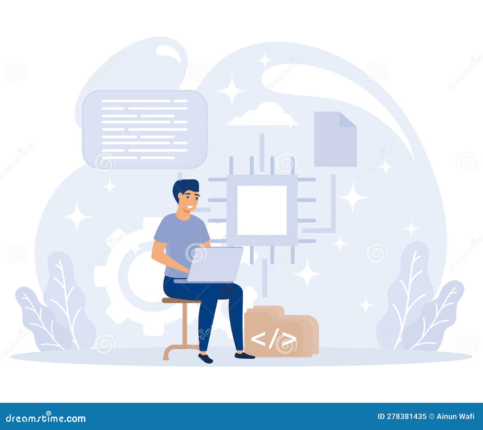 Digital Transformation Concept, System Software Development, Data ...