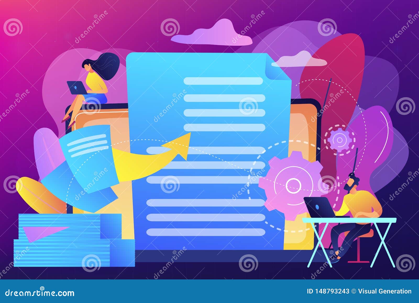 Digital Transformation Concept Vector Illustration. Stock Vector ...