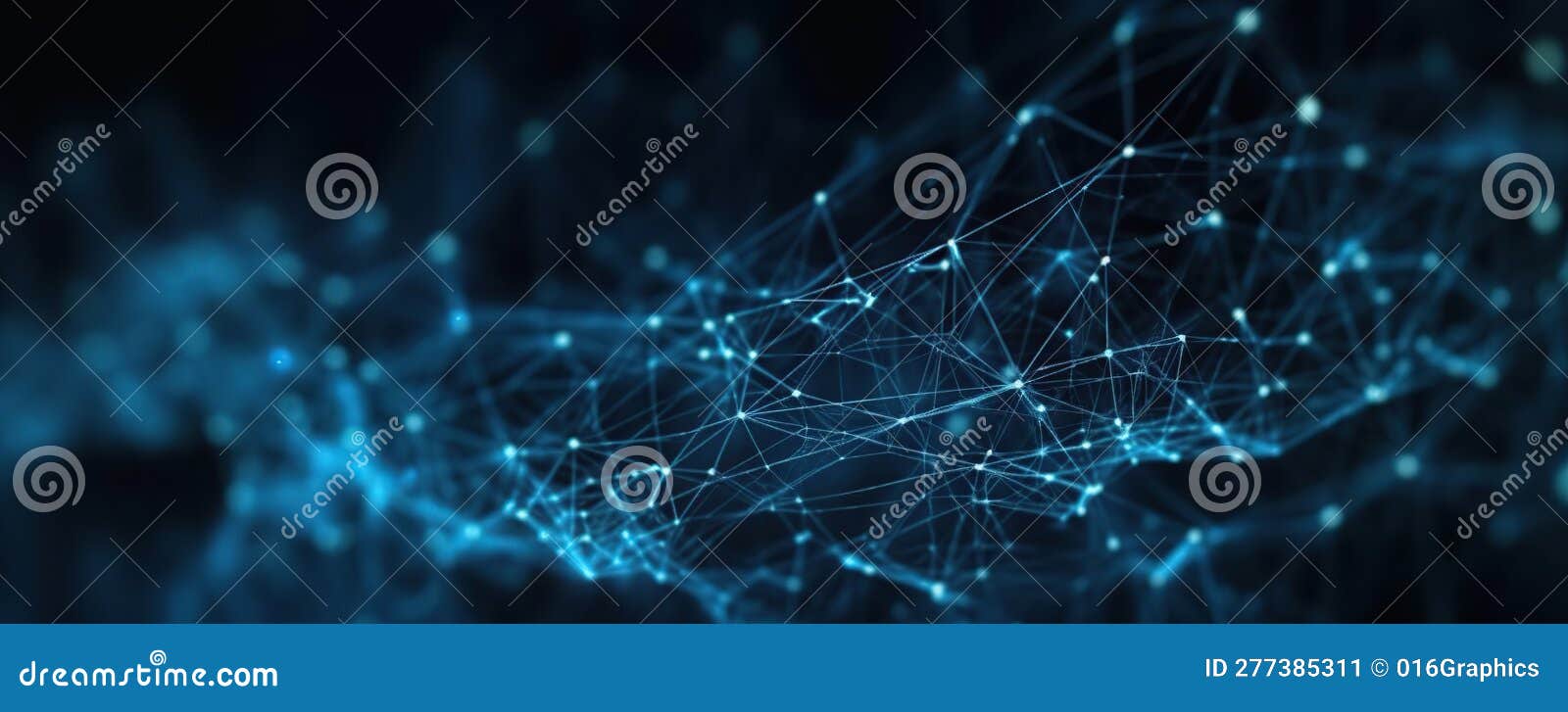 Digital Transformation, Dark Blue Computer Data Points, Future of ...