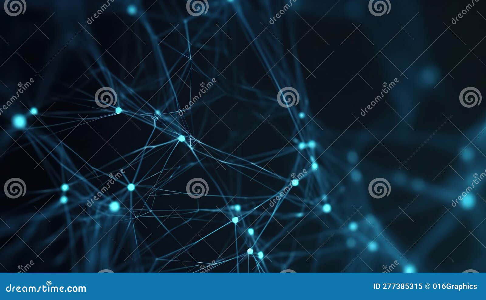 Digital Transformation, Dark Blue Computer Data Points, Future of ...