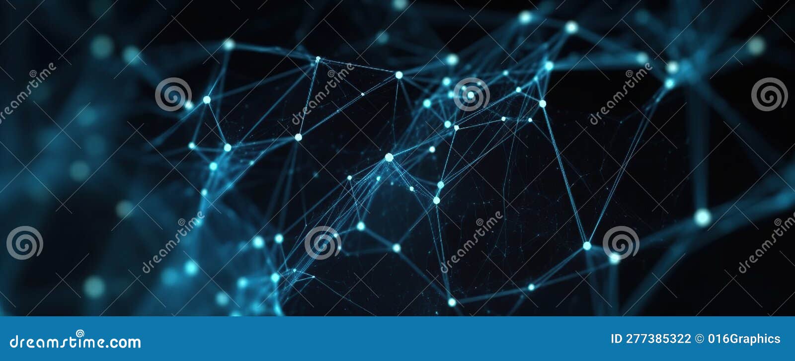 Digital Transformation, Dark Blue Computer Data Points, Future of ...