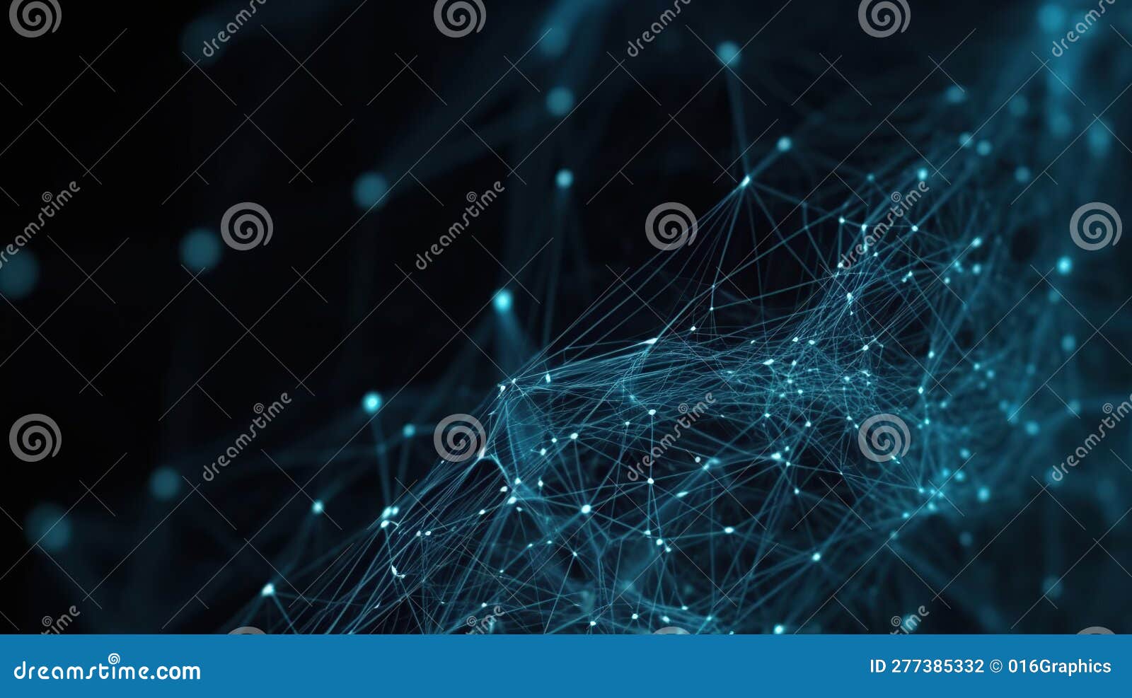 Digital Transformation, Dark Blue Computer Data Points, Future of ...